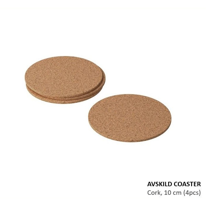 4pcs Coaster cork 10cm Drink Coaster Alas Cawan Meja | Shopee Malaysia