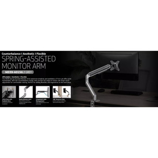 MACHDESK LCD SINGLE SPRING ASSISTED MONITOR ARM UP TO 32'' DESKMOUNT ...