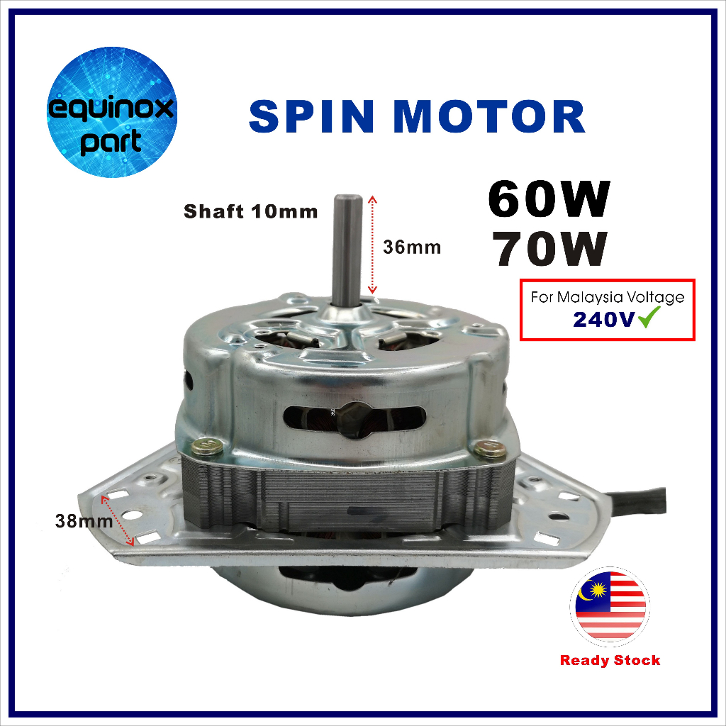 Washing Machine Semi Auto 60W 70W Spin Motor | Shopee Malaysia