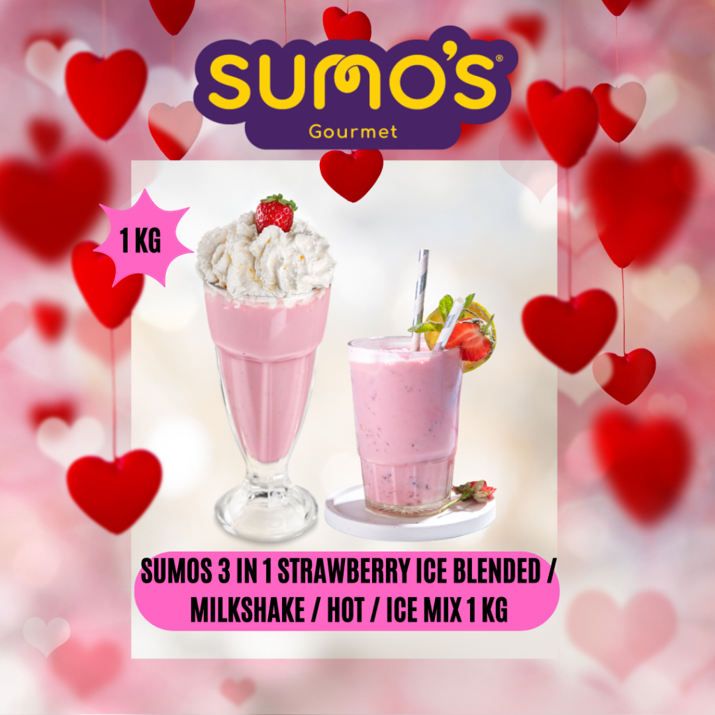 Sumo's STRAWBERRY Ice Blended Mix Powder 1kg 100% HALAL | Shopee Malaysia