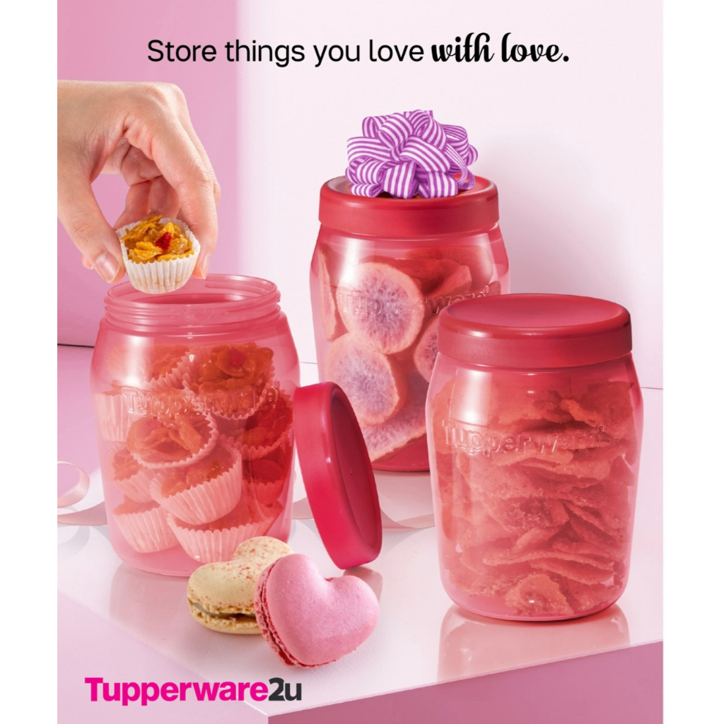 (New)(Limited Release) Tupperware Universal Jar (6 pcs) 550ml in gift ...