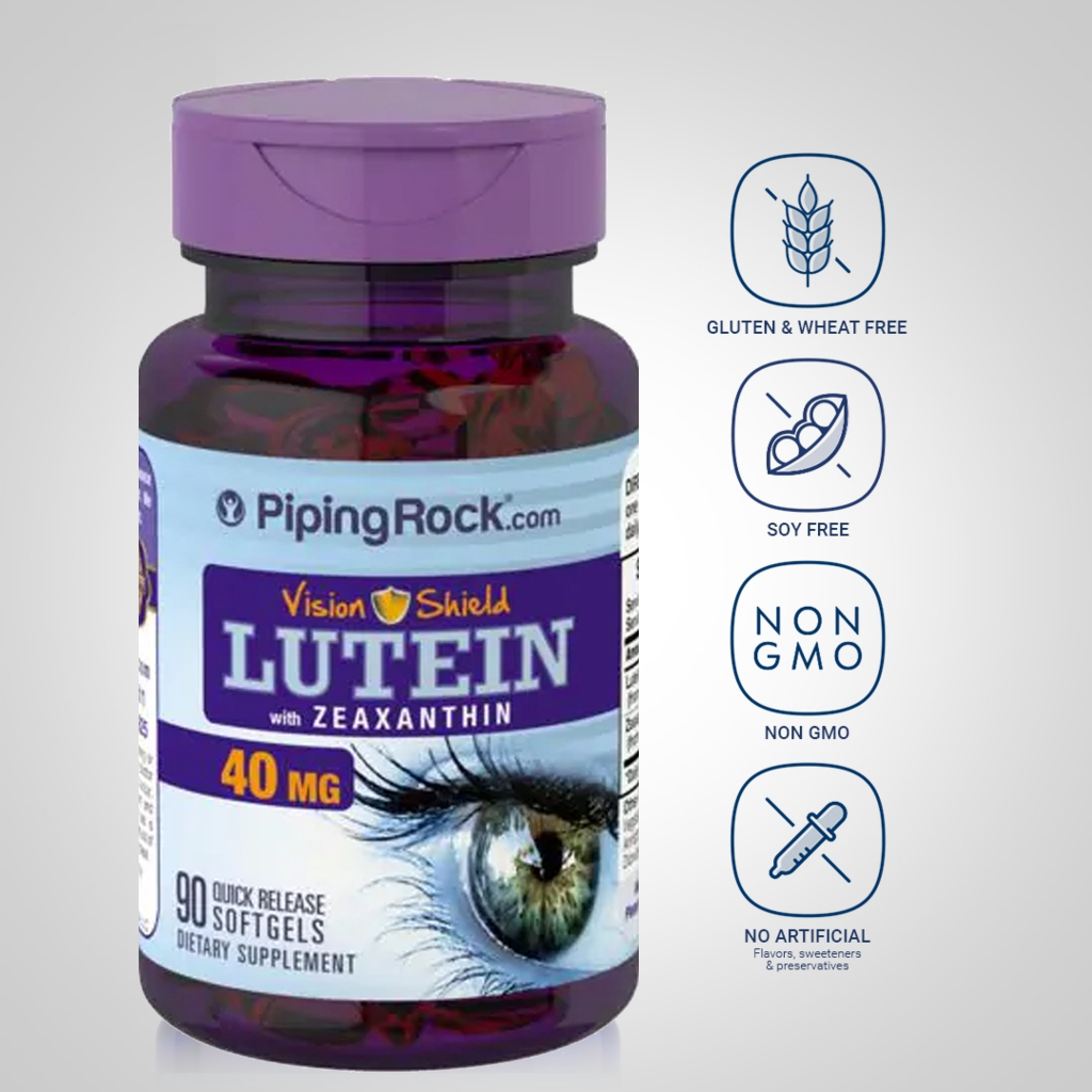 Lutein + Zeaxanthin, 40 mg, 90 Softgels Eyes Health (USA)( Visi mata ...