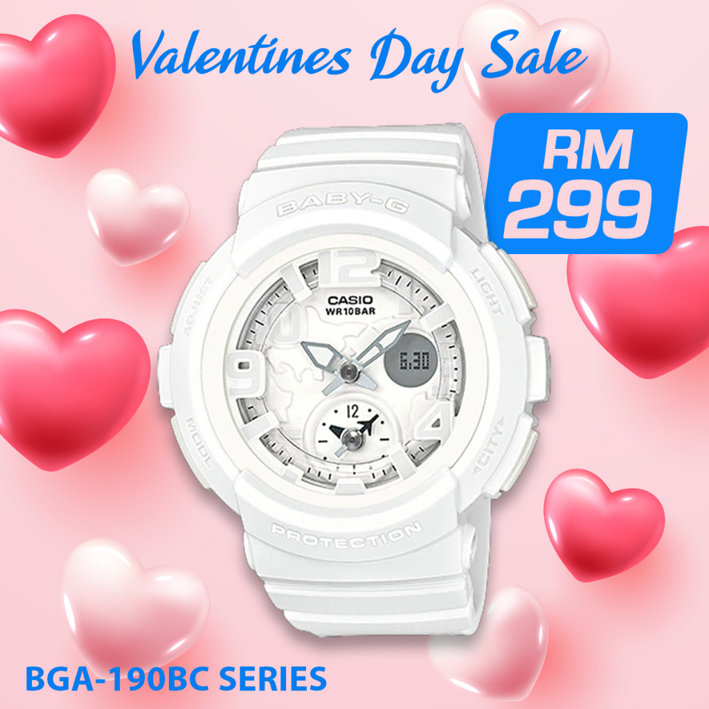 Casio Baby-G BGA-190BC Pastel Color Analog Digital Resin Band Women ...