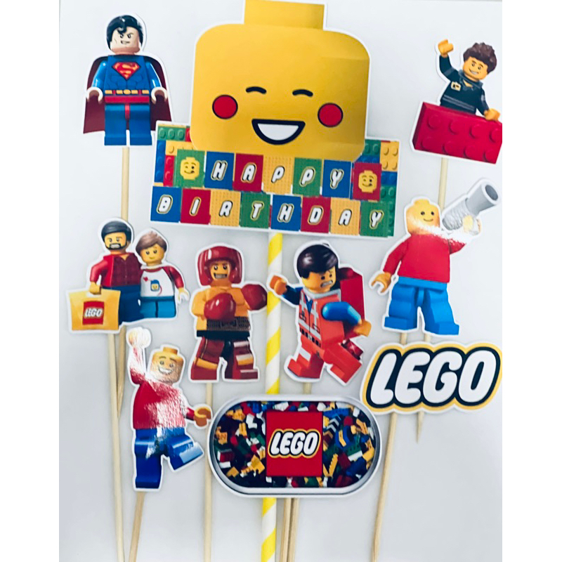 Lego Cake Topper Deco | Shopee Malaysia