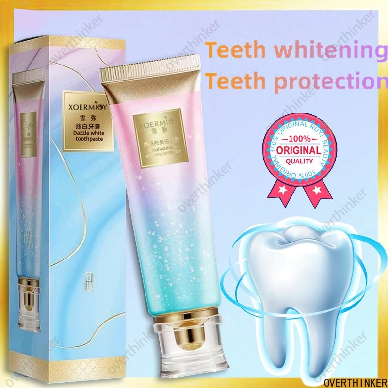 Ubat Gigi Teeth Whitening Gigi Putih Whitening Toothpaste Teeth White Niacinamide Toothpaste ...