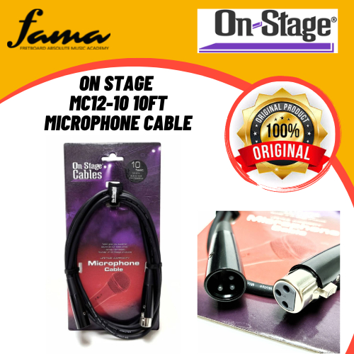 [FAMA]ON STAGE MC12-10 10FT MICROPHONE CABLE (XLR-XLR) | Shopee Malaysia