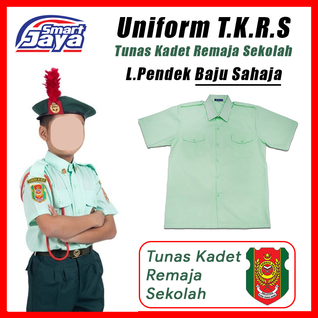 Kemeja Persatuan Tunas Kadet Remaja/Lengan Pendek/Uniform TKRS (#-Ready ...