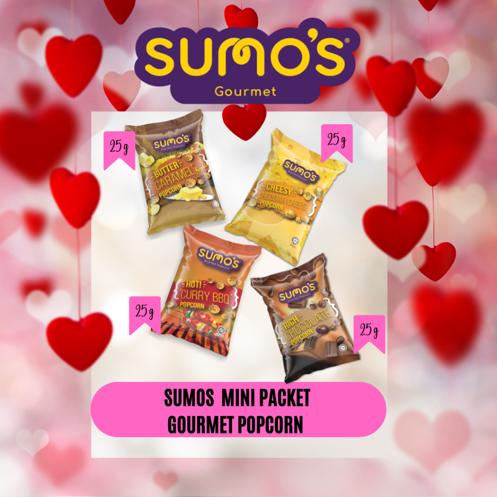 Sumos Mini Packet Gourmet Popcorn (MOQ 40pkt) Weight 25 grams Halal ...