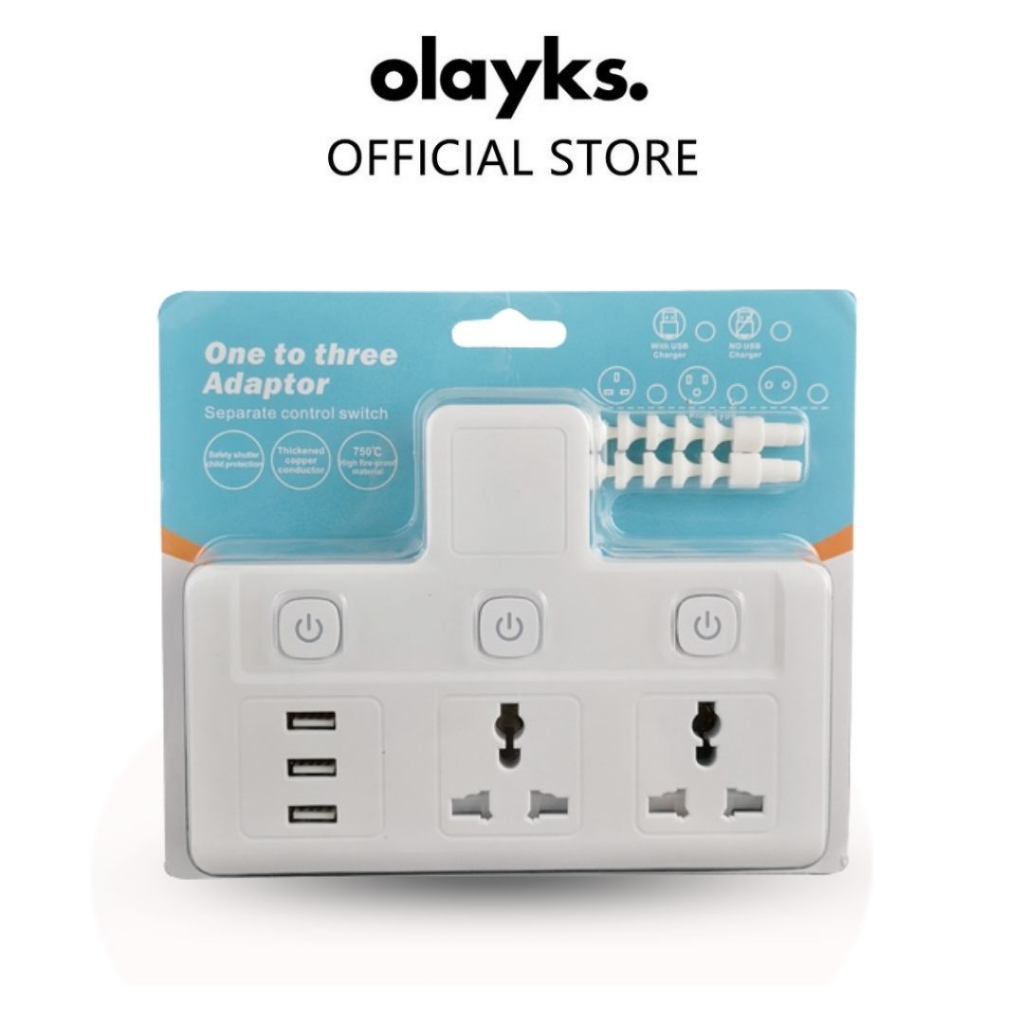 Plug Extension Multi Plug Extension Sockets with USB Wall Plug Adapter ...