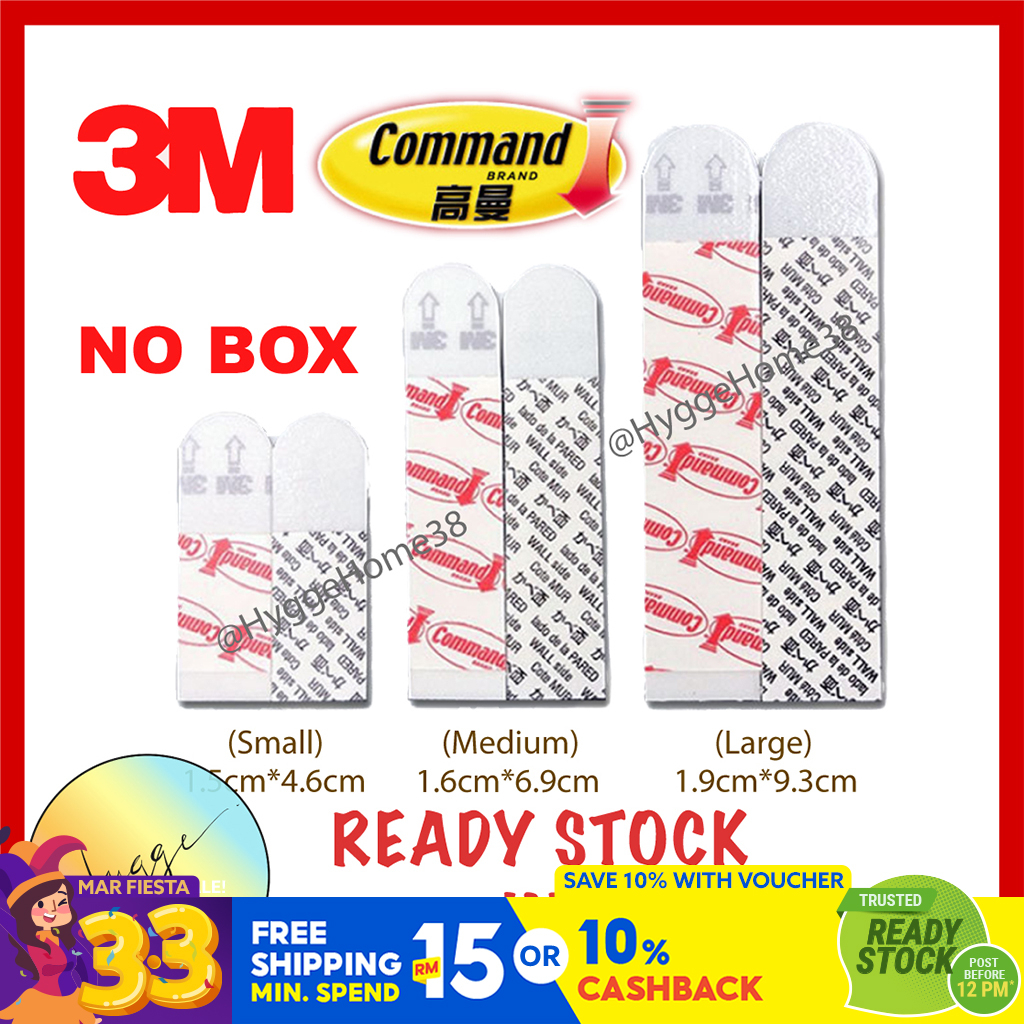 [No Box]3M Command Adhesive Strong Double Sided Strip Tape Magic Frame ...