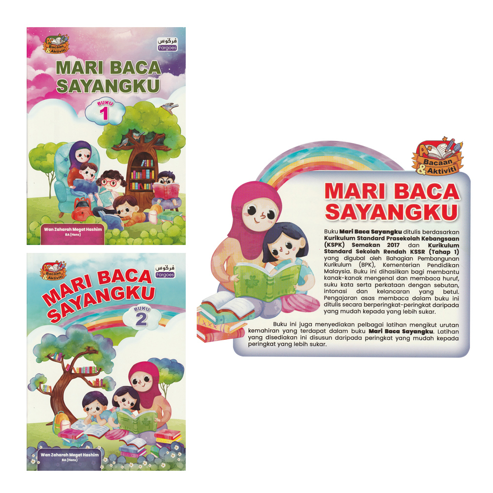 FARGOES | ACTIVITY BOOK | MARI BACA SAYANGKU (BUKU 1 - 2) (CHILDREN LEARNING BOOK) | Shopee Malaysia