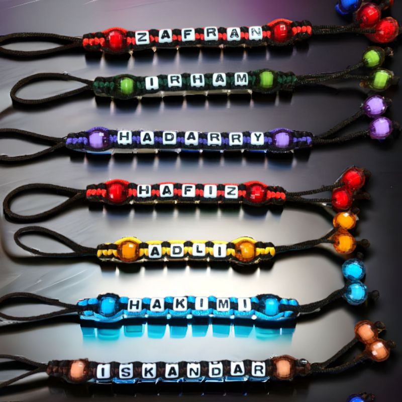 Keychain Nama Tali Handmade | Shopee Malaysia