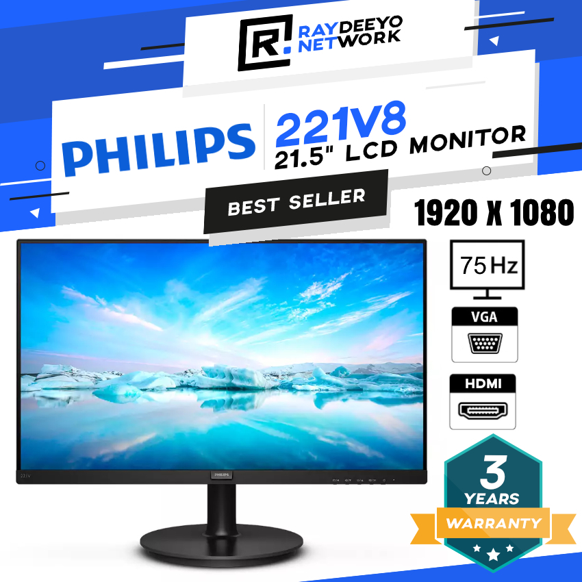 Philips 221V8 / 241V8L6 / 21.5" / 23.8" Monitor [VA/Full HD/4ms/75Hz ...