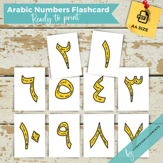 [PDF Soft Copy] Arabic Numbers Flashcard 1 to 10 | Flashcard Nombor ...