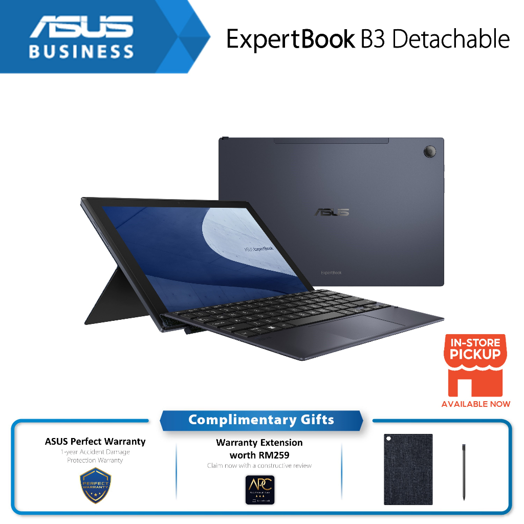ASUS ExpertBook B3 Detachable B3000 Price in Malaysia & Specs - RM2099 ...