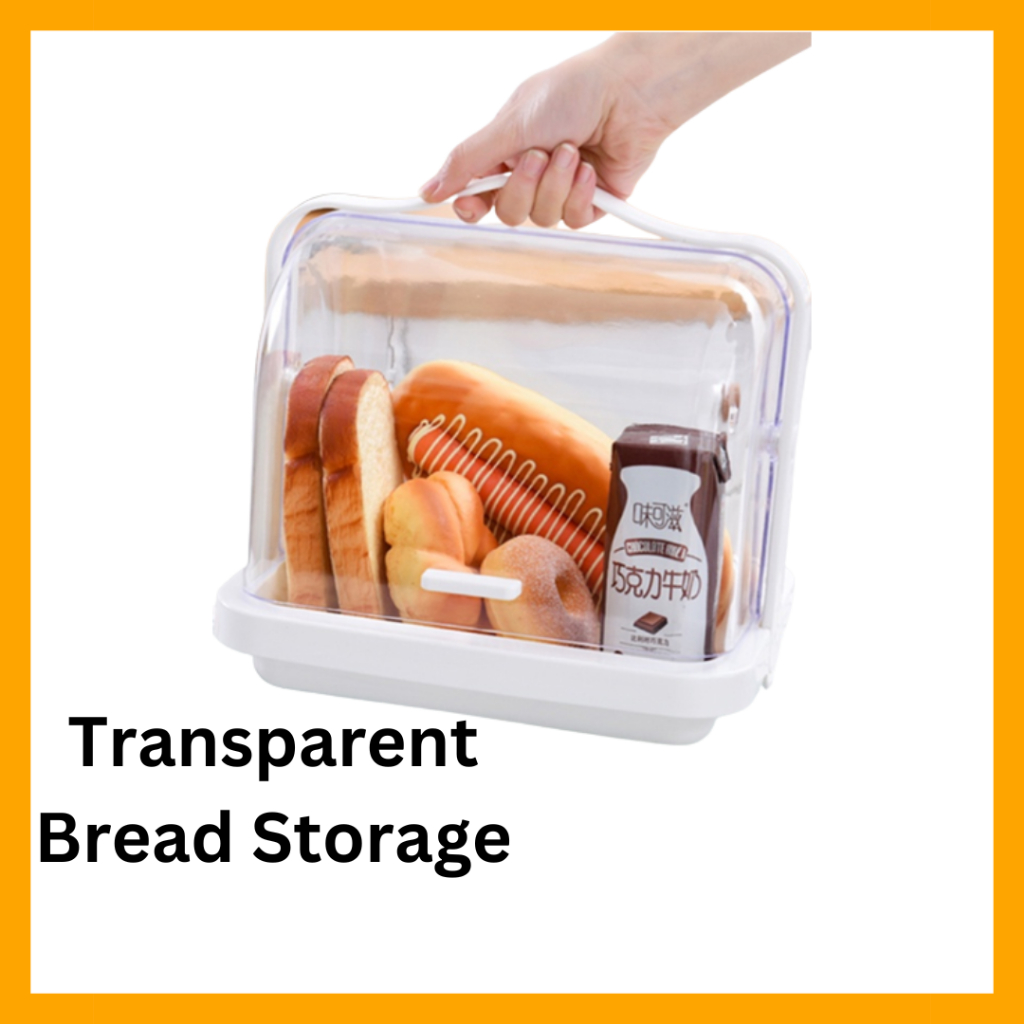 Bread Storage Multipurpose Multifunctional Transparent Plastic Case ...