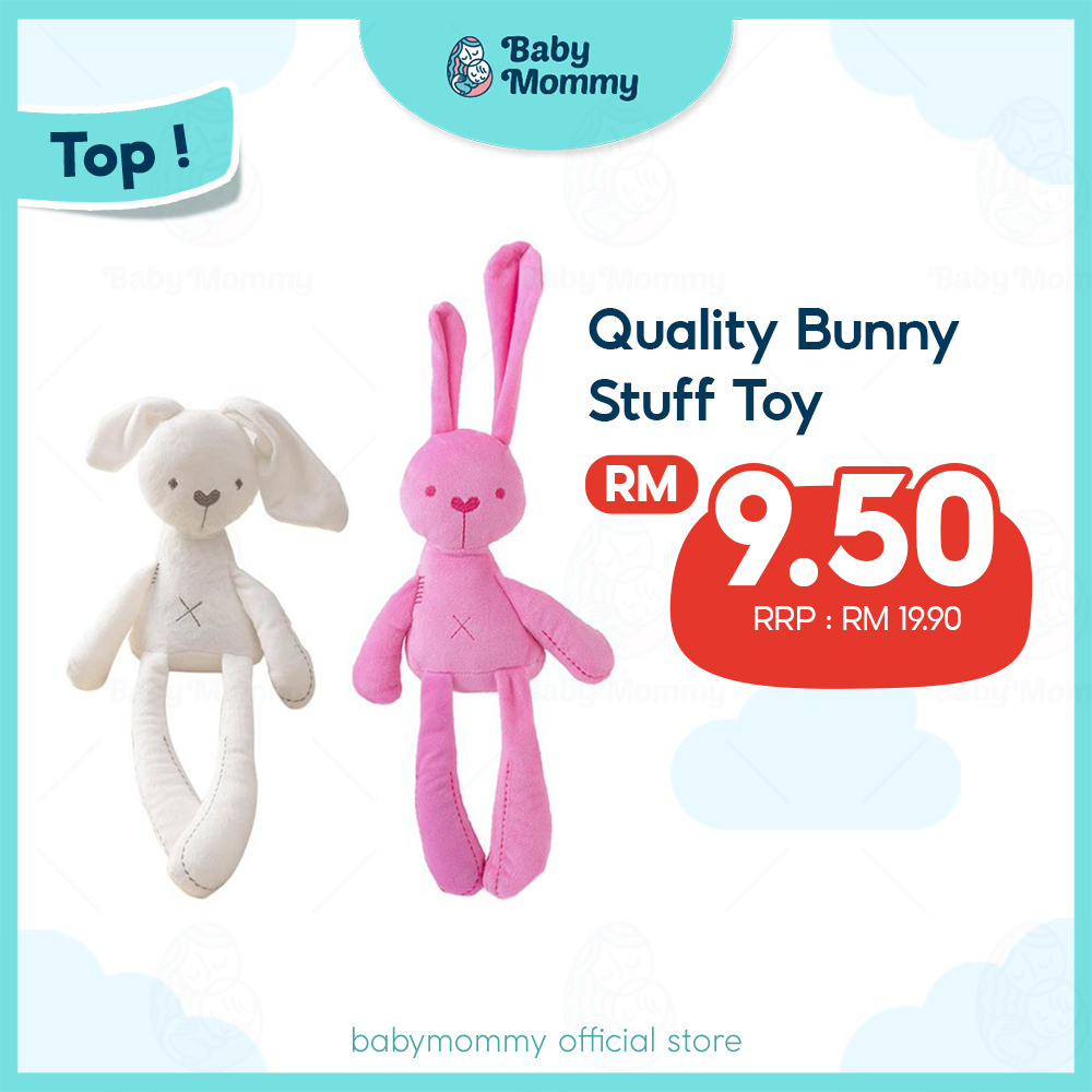 ReadyStock Quality Baby Bunny Soft Toy Plush Toy Baby Soothing Toy ...
