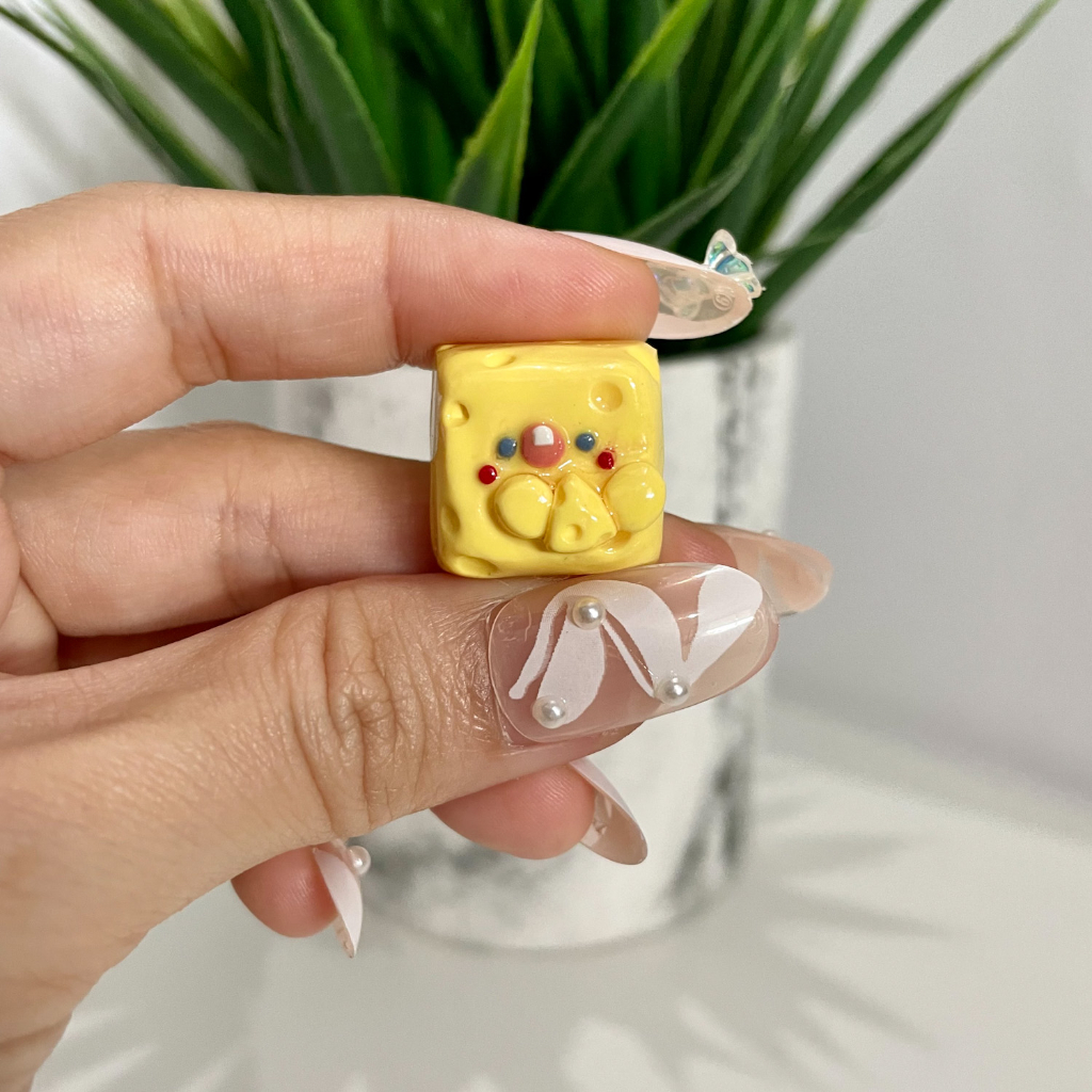 ARTISAN KEYCAPS - CHEEZY POLYMER CLAYS PBT KEYCAPS GRADE A | Shopee ...