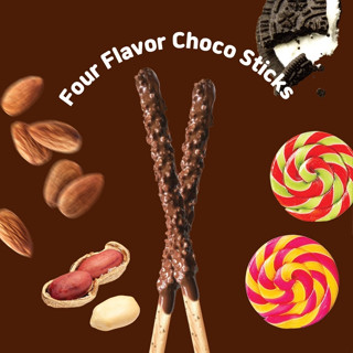 [HALAL] Korea FinGo BIG Choco Stick (18g x 3 Sticks) - Almond / Peanut ...