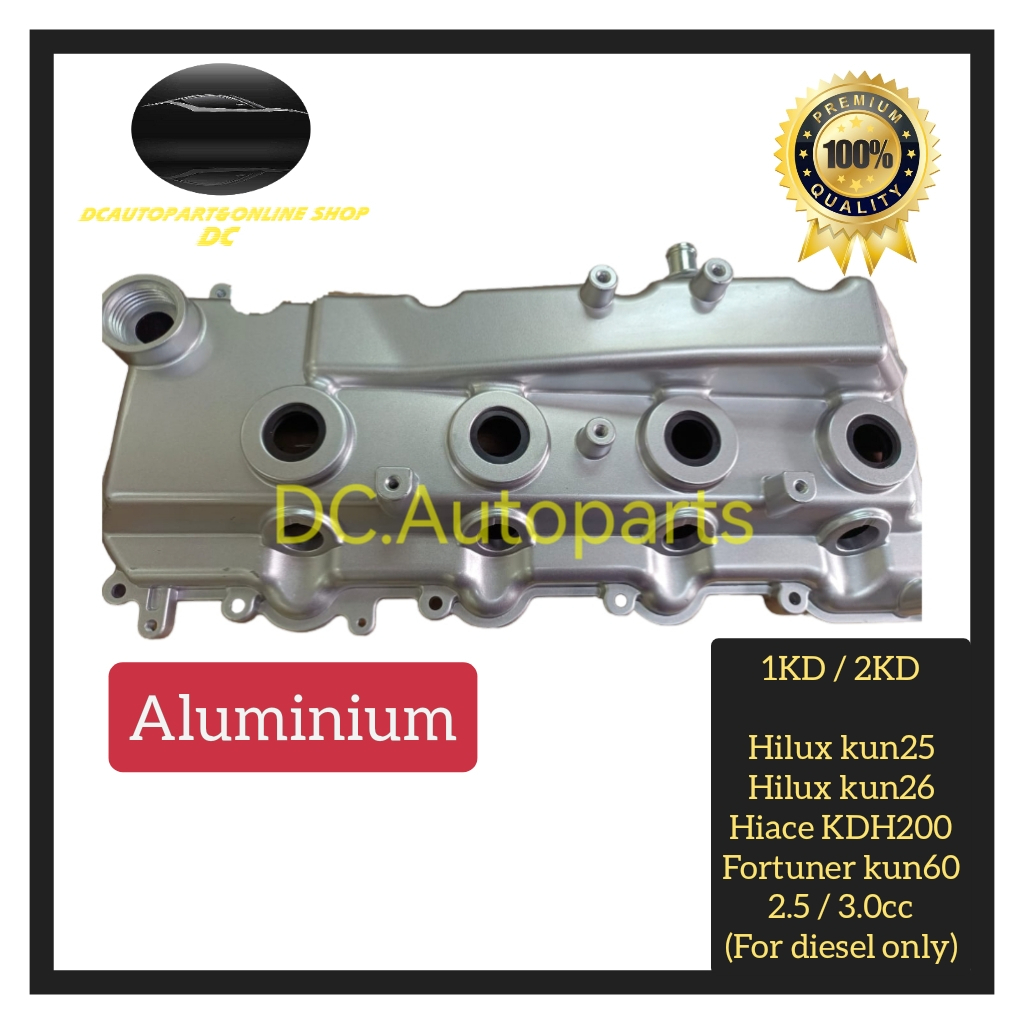 ALUMINIUM ENGINE VALVE COVER ASSY / ROCKER COVER TOYOTA HILUX KUN25 KUN26 HIACE KDH200 FORTUNER ...