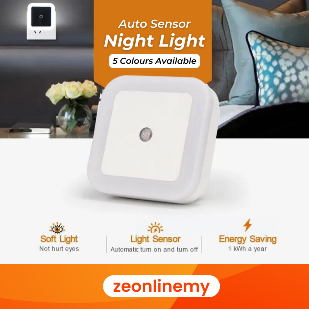 Auto Motion Sensor LED Night Light Lamps Children Bedroom Wall Mounted ...