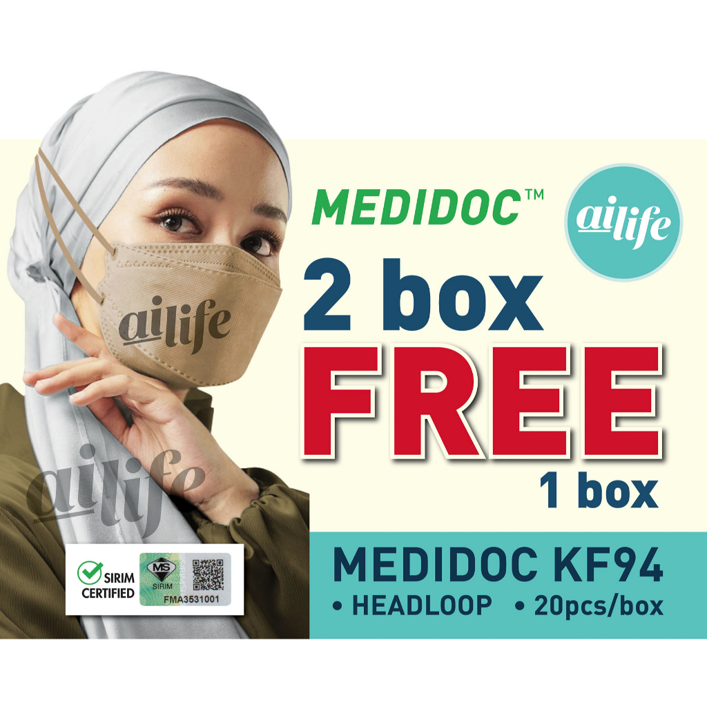 [ SIRIM Certified ] MEDIDOC KF94 /KF99 Colour and Ombre 4ply Headloop ...