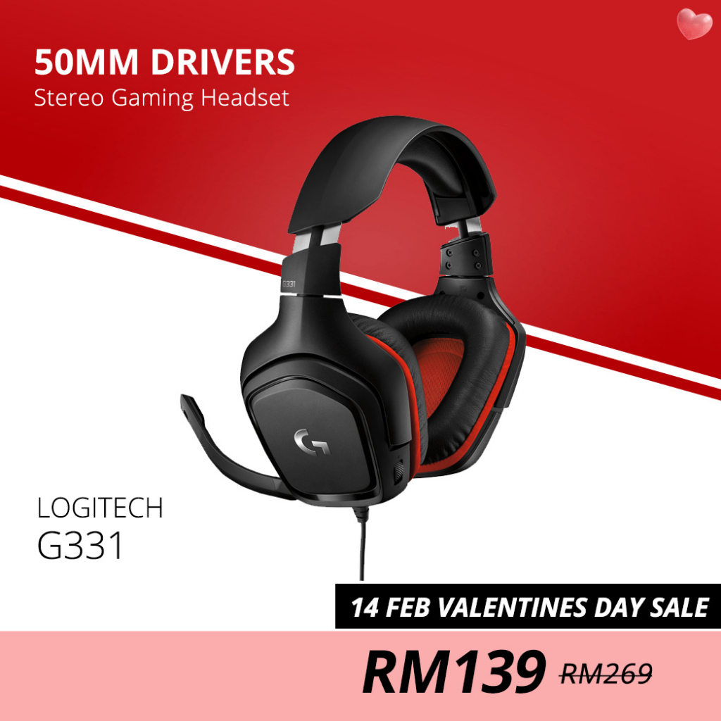 Logitech G331 Stereo Gaming Headset | Shopee Malaysia