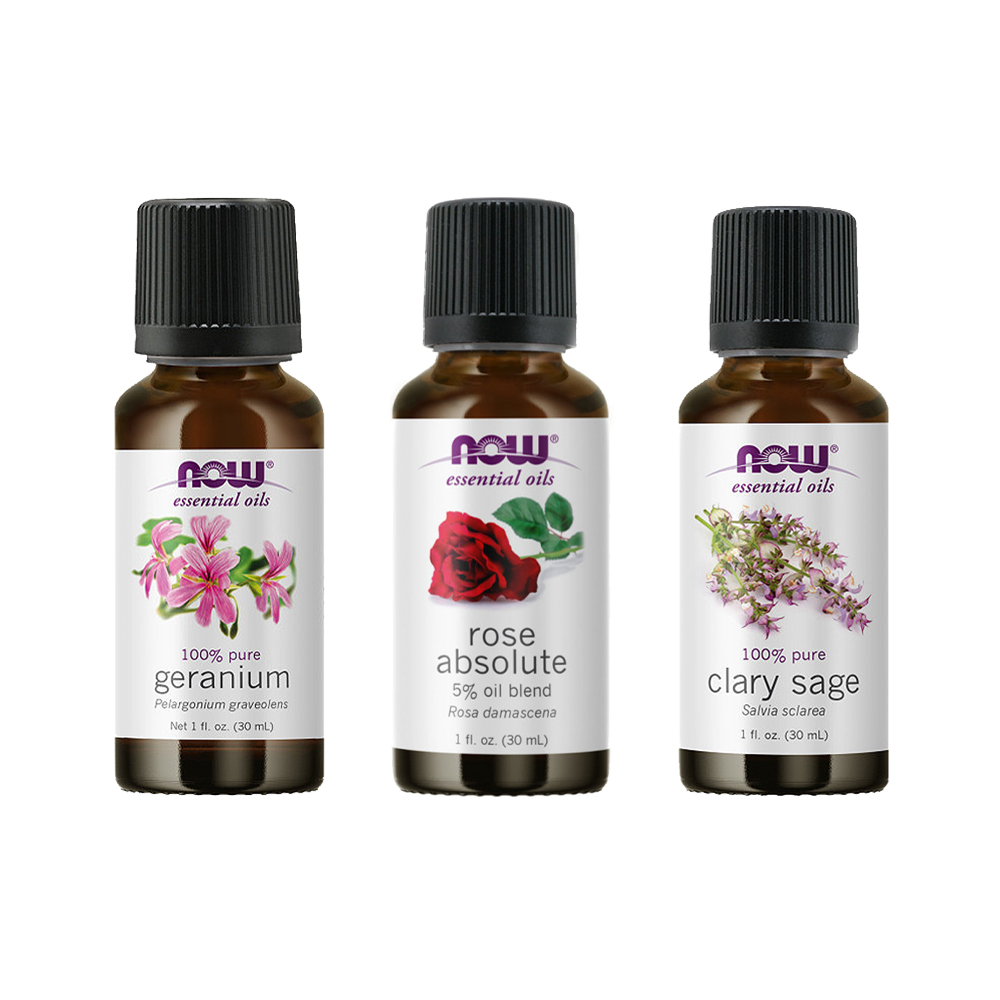 Now Essential Oils Daily Balance - Geranium Rose Absolute Blend Clary ...