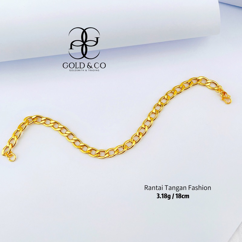 [Gold & Co] Emas 916 New Top Budget Rantai Tangan Fashion Gold 916 Emas ...