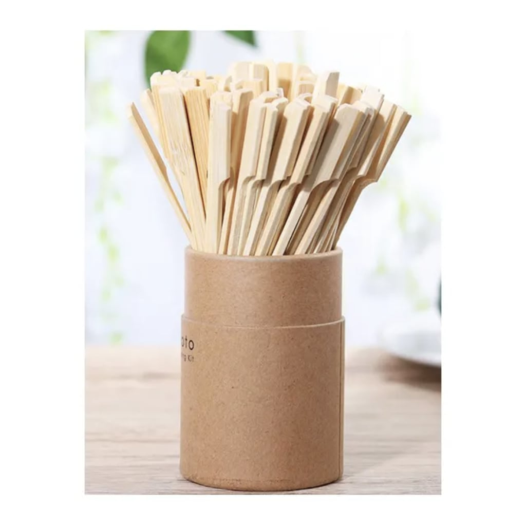 (10pcs) Eco-Friendly Bamboo Paddle Skewer / Disposable Oden Stick ...