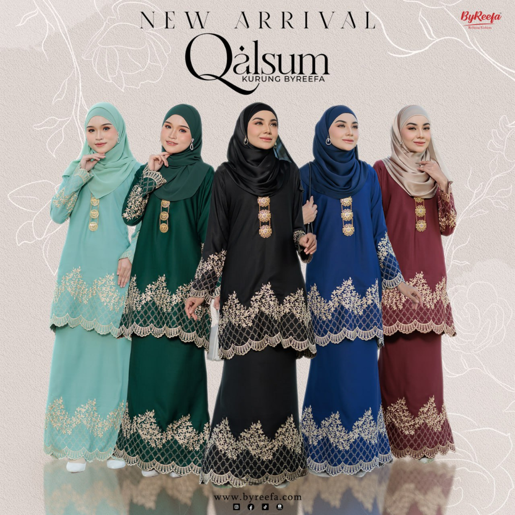 BYREEFA QALSUM KURUNG SULAM EKSLUSIVE NURSING DAN WUDHU FRIENDLY BAJU ...