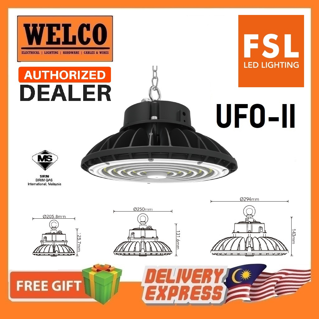 FSL LED HIGHBAY UFO TYPE 70W, 100W, 150W & 200W HIGH QUALITY! FOR ...
