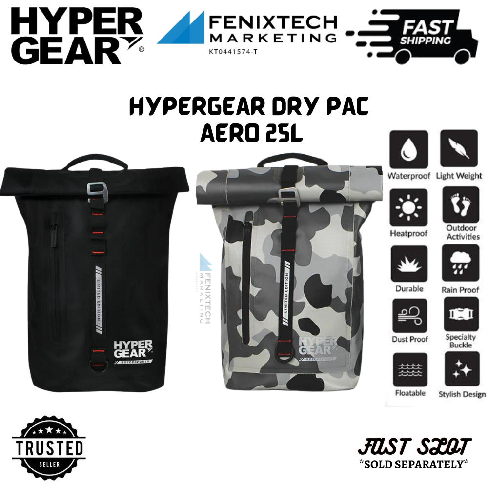 Hypergear Dry Pac Aero 25L Backpack/Waterproof/Easy Access/Compartment ...