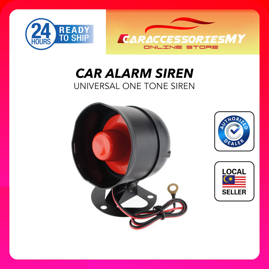 Car Super Loud 12V Alarm System Siren Electric Replacement 1 Tone car alarm system siren bike ...