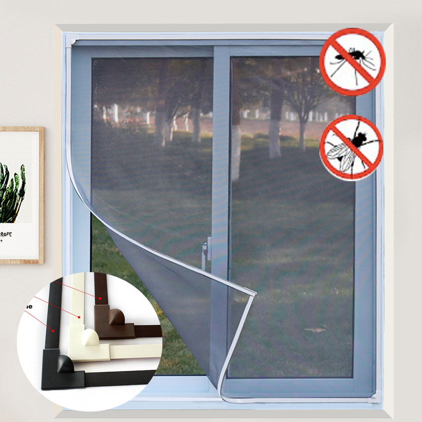 Adjustable Magnetic Window Screen for Window, anti mosquito net Mesh ...