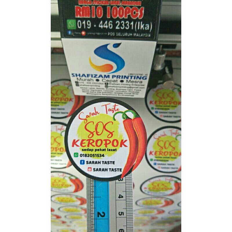 Sticker Label 5CM 100pcs | Shopee Malaysia