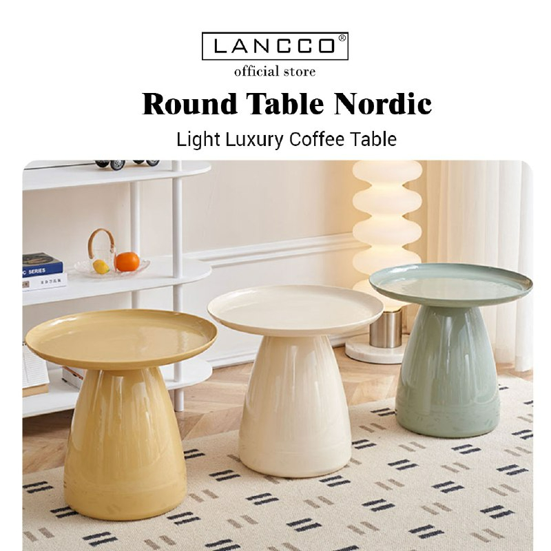 LANCCO Modern Ins Side Table Decoration Home Decor Mushroom Design Minimalist Table Coffee Table ...