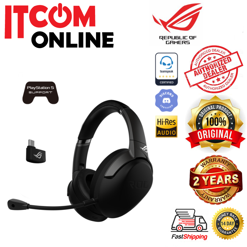 ASUS ROG STRIX GO 2.4 ANALOG 3.5MM/USB-C ADAPTER DONGLE WIRELESS WIRED ...