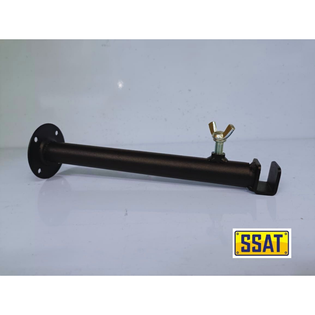 Adjustable Wall Mounted Clothes Hanger Bracket (with Square Bar Holder ...