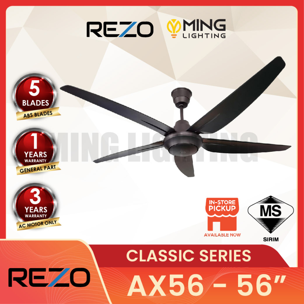 (Sirim) REZO Ceiling Fan AX56 Classic Series 56" AC Motor Regulator ...