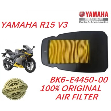 YAMAHA R15 MT15 AIR FILTER AIR CLEANER ELEMENT 100% ORIGINAL (BK6-E4450 ...