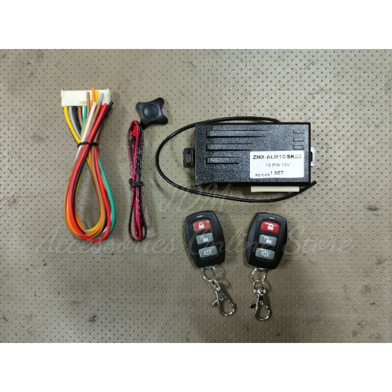 Car Alarm System 10 Pin with Remote Control [ Clear Stock ] | Shopee ...