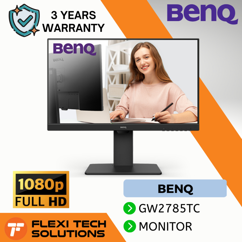 Flexi Tech BENQ GW2785TC FHD IPS Monitor 27 inch FHD 1920x1080 1080p ...