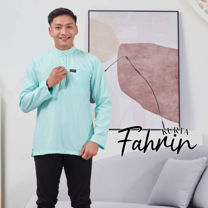 Kurta Fahrin HASNURI Moden/Minimal/Cekak Musang/Regular Fit/Poket Welt ...