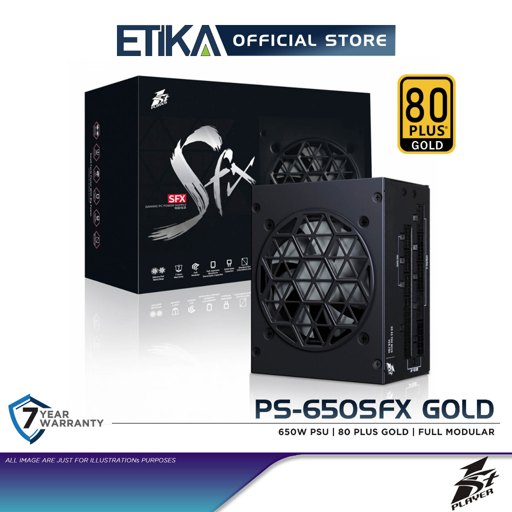 1st Player PS-650SFX | 650W Small Form Factor SFX Power Supply PSU | 80 ...