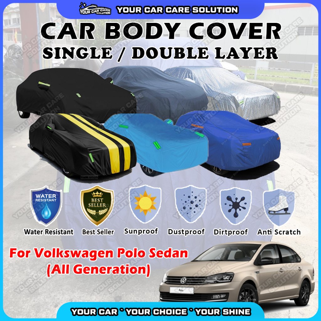 For Volkswagen Polo Sedan Double / Single Layer Car Cover High Quality ...