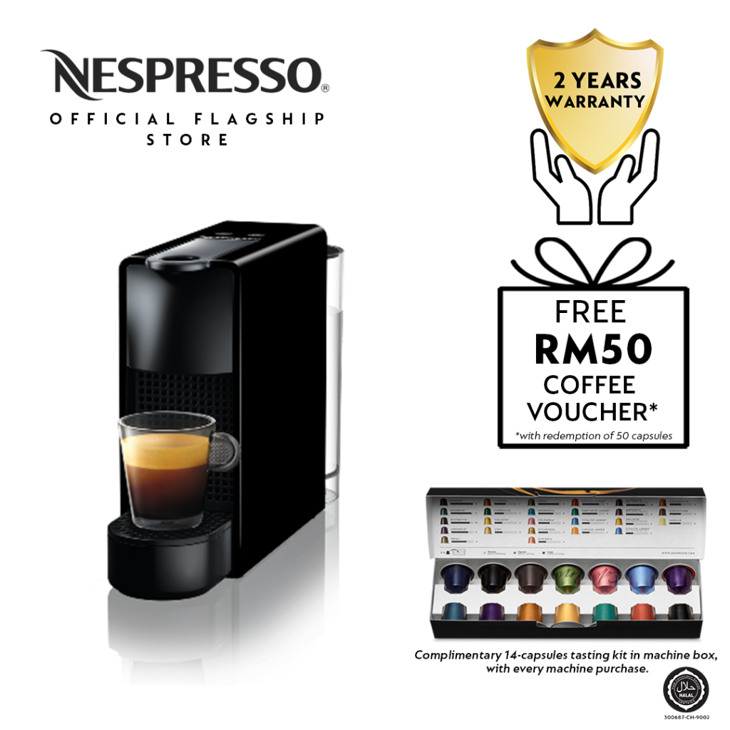 Nespresso Essenza Mini C30 Piano Black Coffee Machine C30-ME-BK-NE2 ...