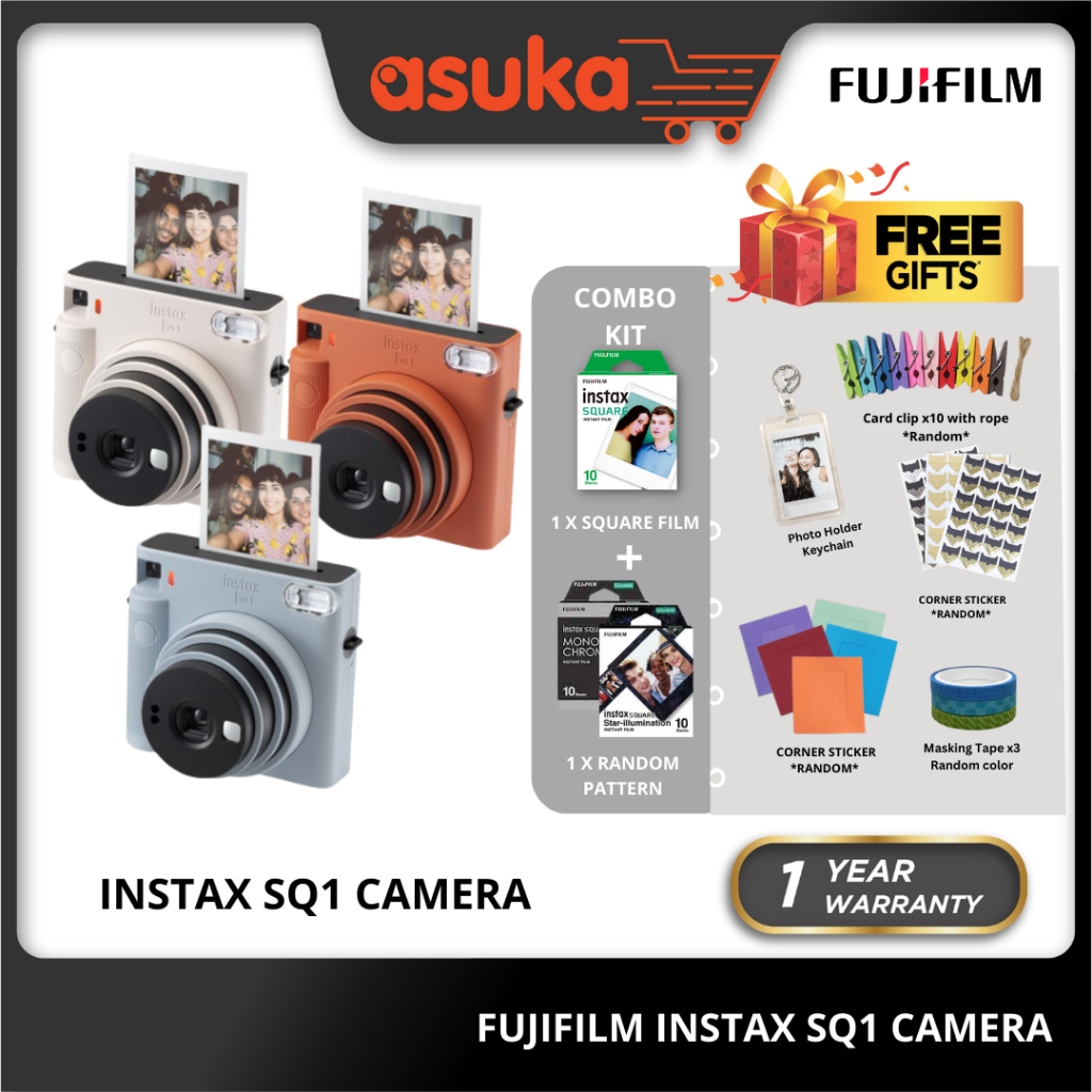 Fujifilm INSTAX SQ1 Camera / Photo Picture Size / Exposure Control ...