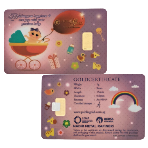 [ LBMA & Discontinued ] Public Gold 1g .9999 LBMA Gold Bar with Serial ...