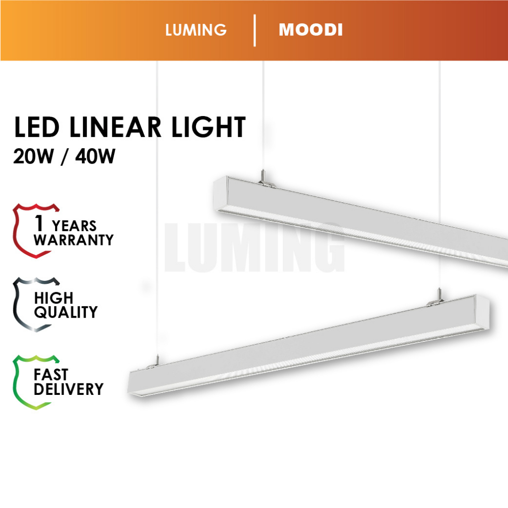 LMG_ LED Linear Light 20W 40W 2FT 4FT Extra Bright Pendant Lamp Ceiling ...